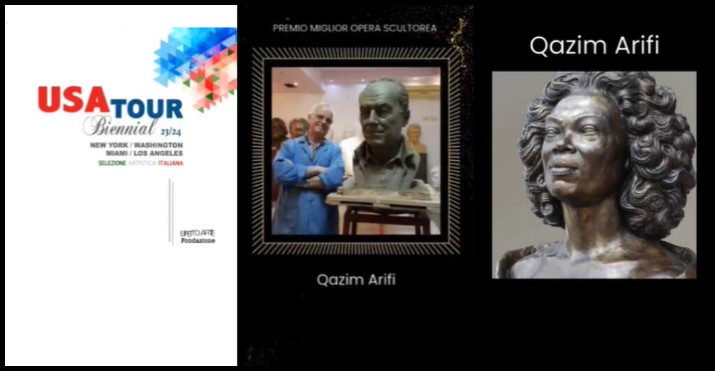 Qazim Arifi, skulptori më i mirë i Bienales “Usa Tour 2023-2024” – Dashart